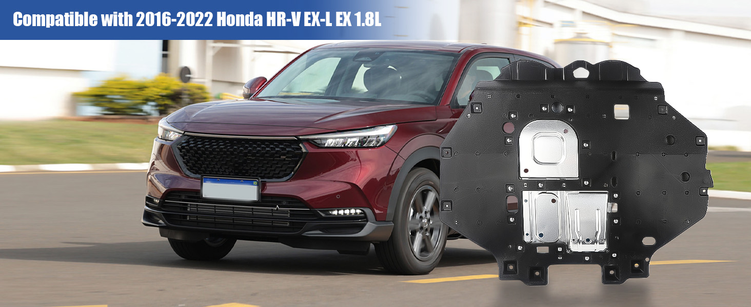 Amazon.com: Front Lower Engine Splash Shield Guard Compatible with Honda HRV 2016 2017 2018 2019 ...