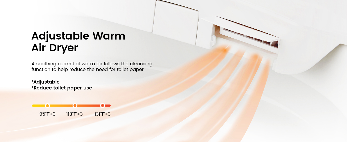 DA80 Smart Toilet with Bidet, One Piece Bidet Toilet with Water Tank & Pump, Elongated Heated ...