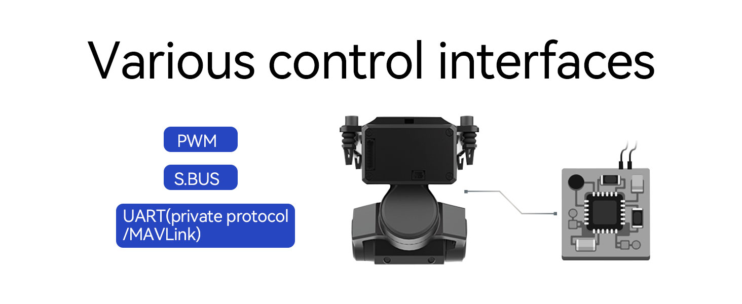 Amazon.com: RunCam C-20T 3-Axis FPV Camera Gimbal,Pan Tilt Mount,FPV ...