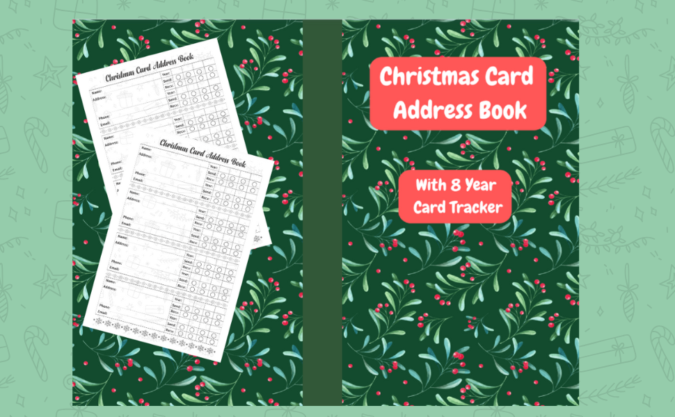 Christmas Card Address Book: With 8 Year Card Tracker: Publishing, Joy ...