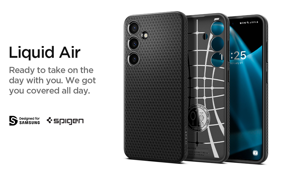Amazon.com: Spigen Liquid Air Designed for Galaxy S24 Case (2024), [Military-Grade Protection ...