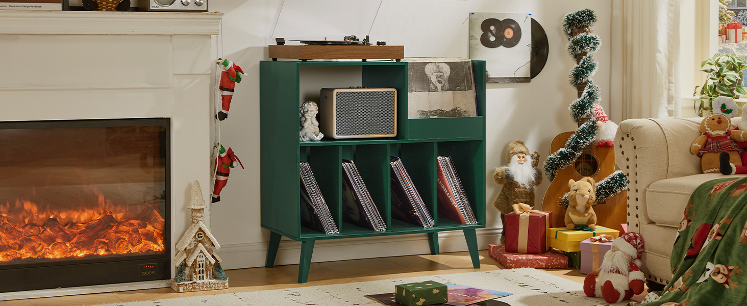 Amazon.com: LELELINKY Large Record Player Stand, Turntable Stand with ...