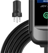 Amazon | joy all 電気自動車充電器 110V-240V SAE J1772 EV 充電ケーブル 4つ電流モード切替可能 8A/10A/13A/15A 電気自動車充電ケーブル長7 ...