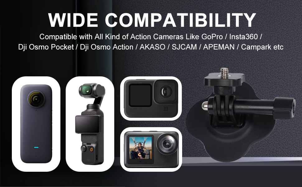 Amazon.com : Helmet Gopro Mount Sticky Mounts Flexible Adhesive Buckle Mount Screw Accessory Kit ...