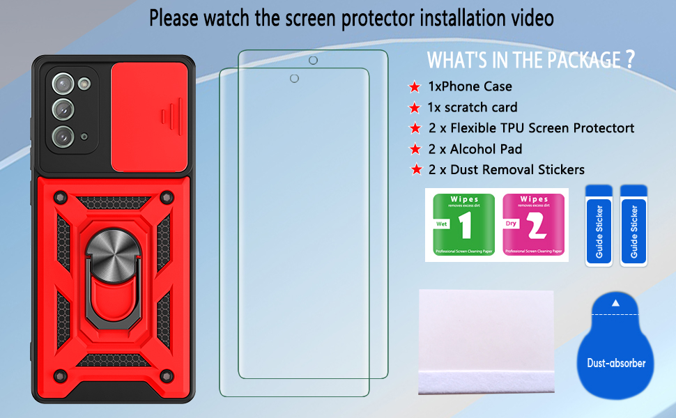 Amazon.com: AYMECL for Note 20 Case, Galaxy Note 20 Case with Flexible TPU Screen Protector 2 ...