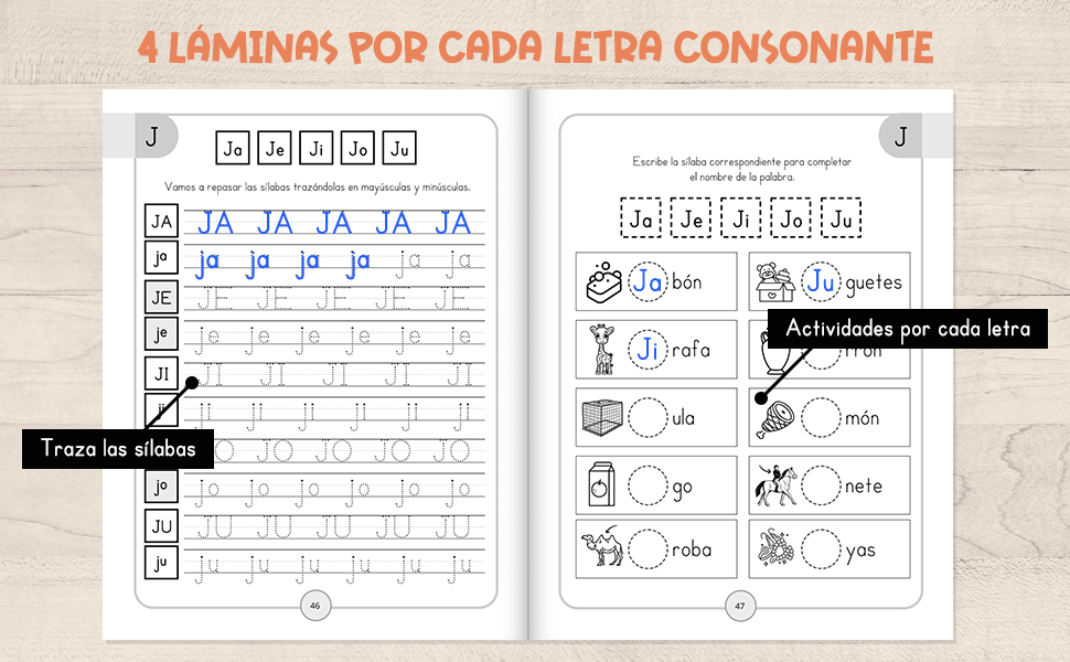 Amazon.com: Aprender a leer y escribir uniendo sílabas y armando ...