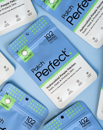 Invisible hydrocolloid acne patches in two sizes, 102 count