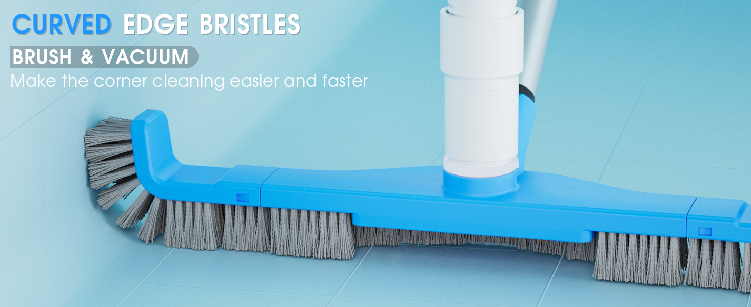 Amazon.com : TidyMister 20" 2 in 1 Pool Brush Vacuum Head with Swivel ...