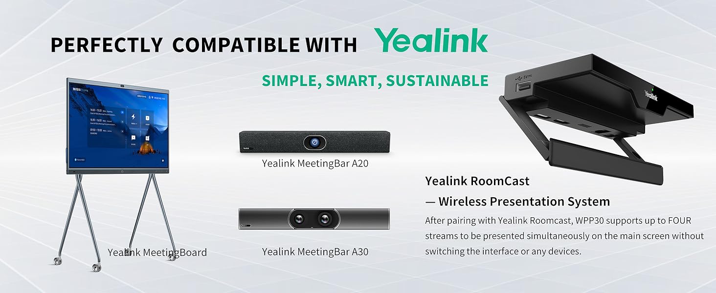 Amazon.com : Yealink WPP30 - Wireless Presentation Pod, Perfect ...