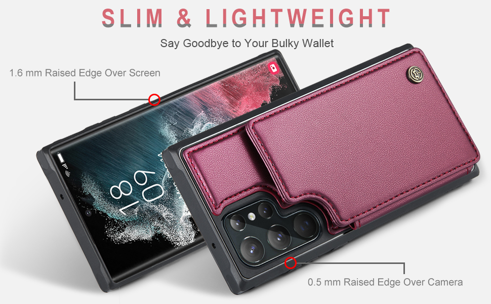 Amazon.com: Vinich for Samsung Galaxy S22 Ultra Wallet Case with Card Holder, RFID Blocking ...