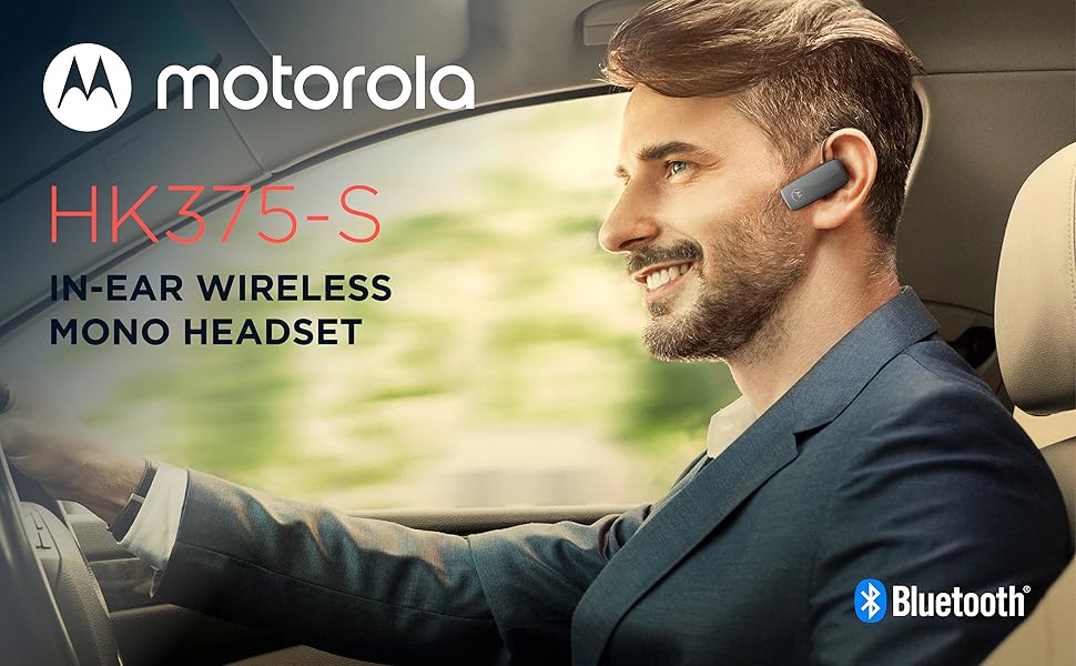 Amazon.com: Motorola Bluetooth Earpiece HK375-S in-Ear Wireless Mono ...