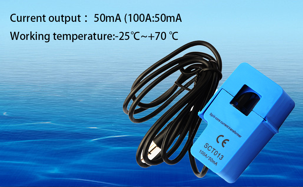 SCT-013-000 Current Transformer SCT 013 000 100A 50MA for Non-invasive ...
