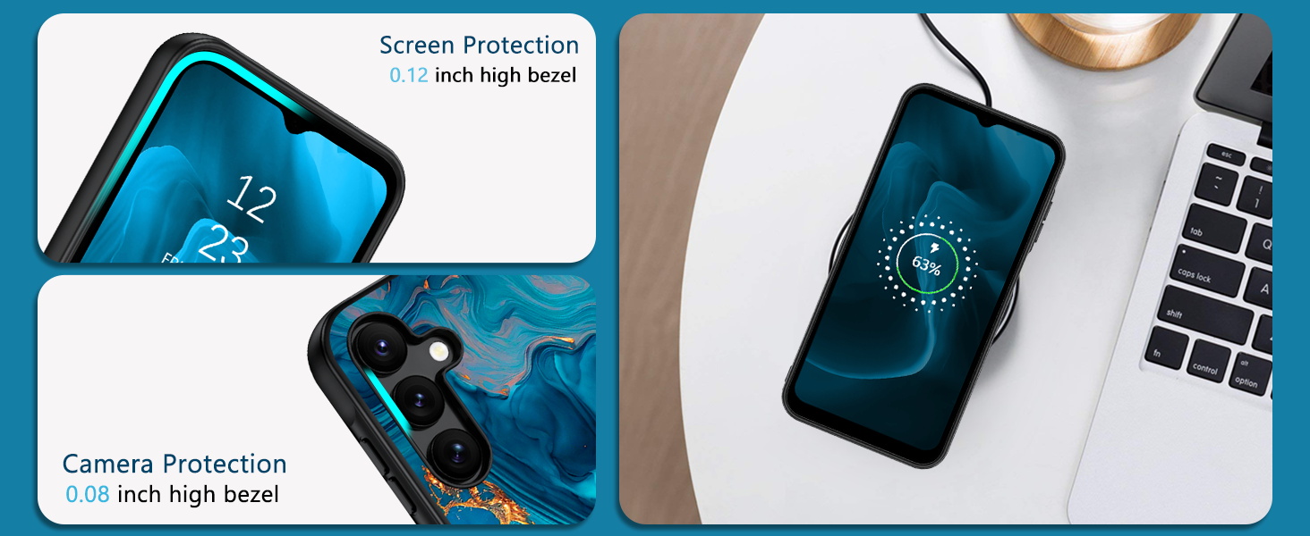 Amazon.com: BENTOBEN for Samsung Galaxy A15 5G Case, Slim Fit Glow in The Dark Hybrid Hard PC ...