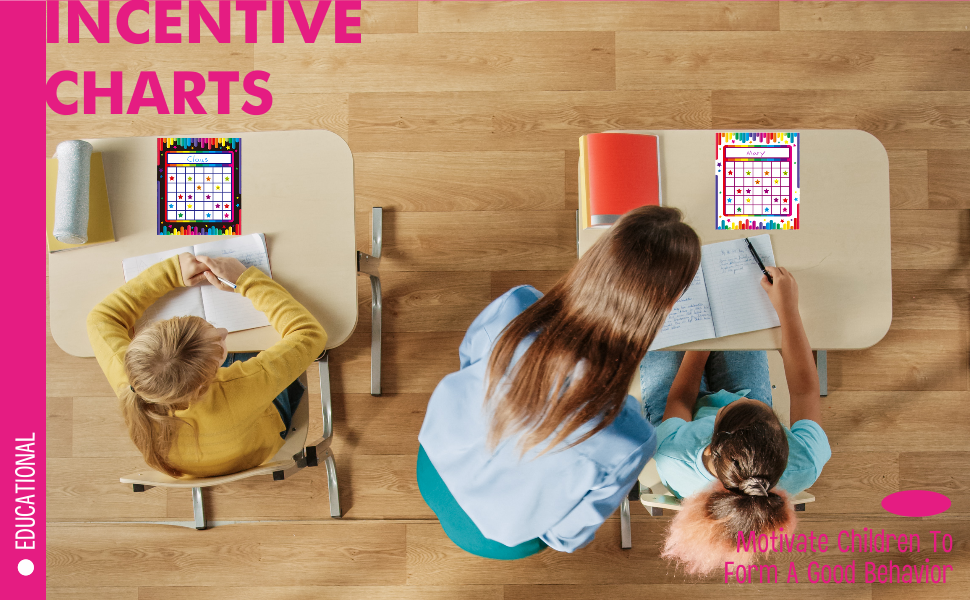 Amazon.com : 66 Pack Classroom Incentive Chart, 2 Designs in Colorful ...