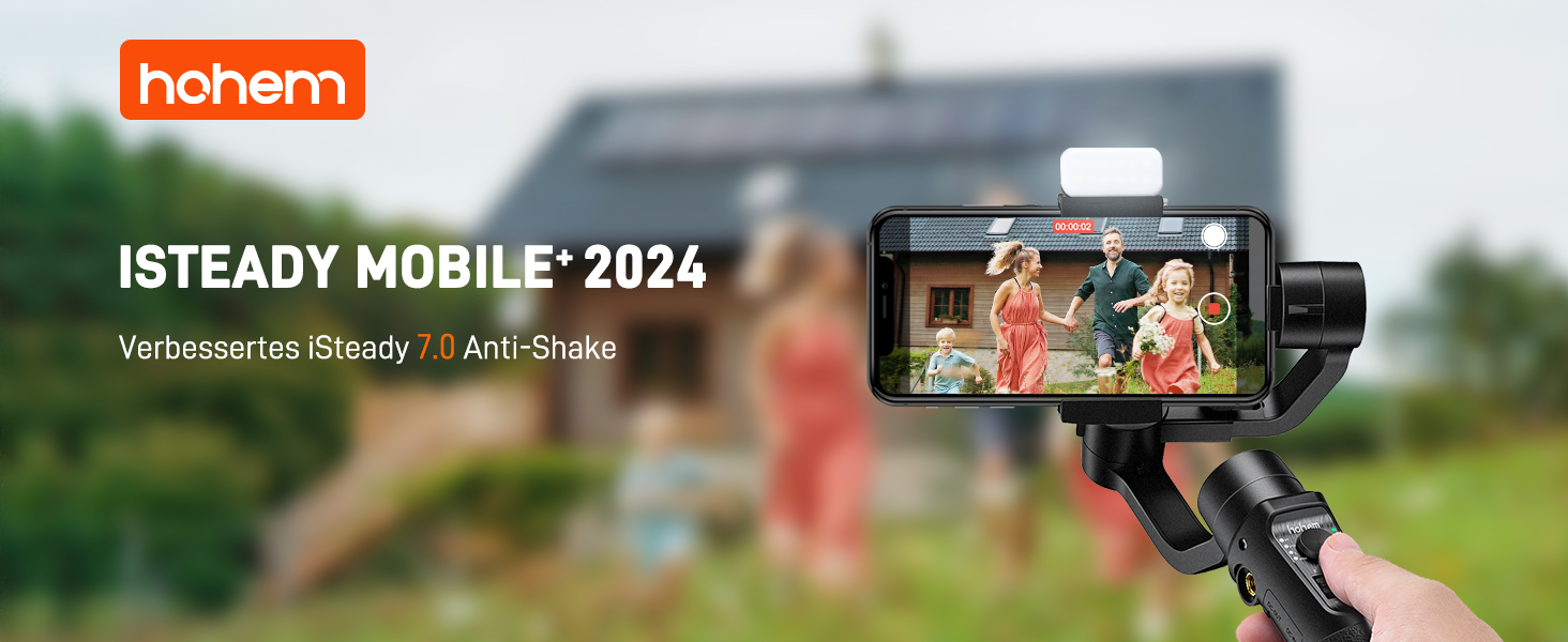hohem iSteady Mobile Plus 2024 Kit, Gimbal Smartphone, 3-Achsen Handy Smartphone Gimbal ...