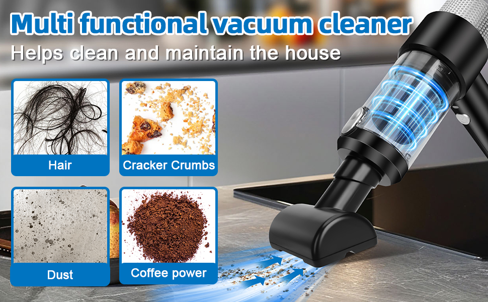 Amazon.de: Akku Handstaubsauger, Mini Autostaubsauger, 15000PA 4 in 1 Kabellos Staubsauger ...