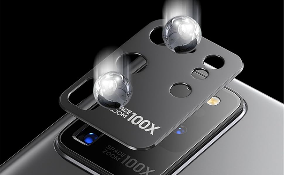 Amazon.com: Zutoben 2 Pack for Samsung S20 Ultra Camera Lens Protector Case Alloy Metal Galaxy ...