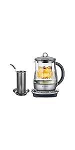Amazon.com: BUYDEEM Health Pot K2763 Lite, Glass Electric Kettle for Tea & Coffee, Hot Water ...