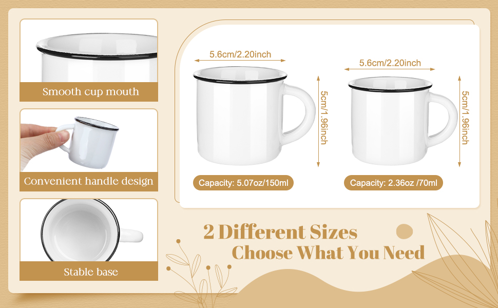 Amazon.com: Uiifan 24 Pcs Ceramic White Coffee Mugs Bulk Vintage ...