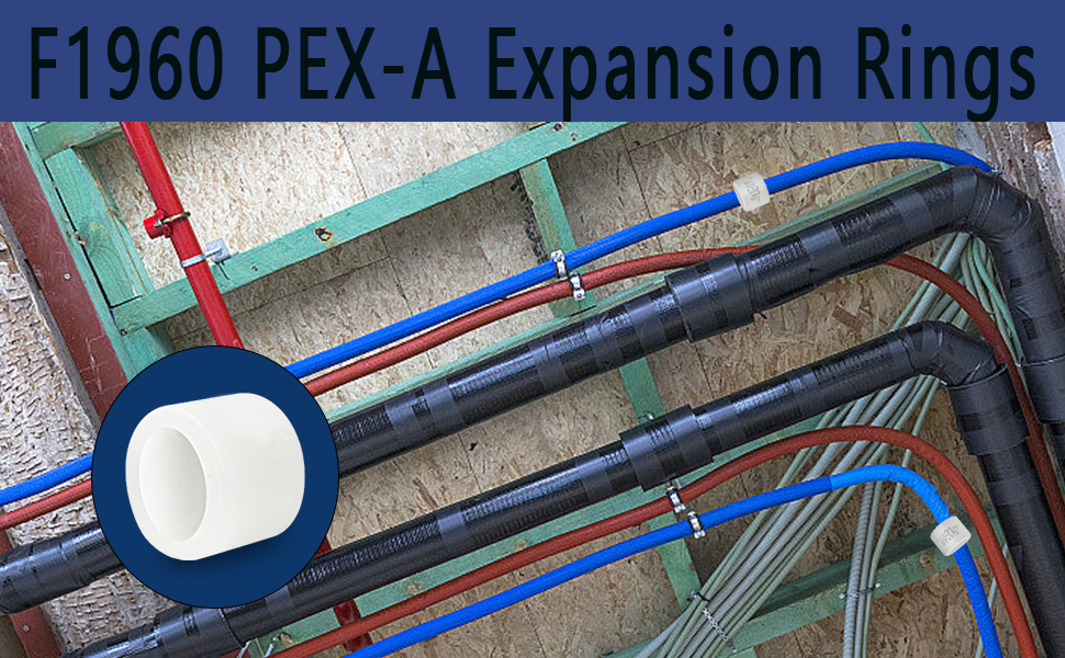 Amazon.com: YTFSA 50Pcs PEX-A Fittings, 1/2 inch PEX A Expansion Rings, F1906 PEX a Pipe Fitting ...