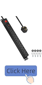 Surge Protected Extension Lead 3M, HANNELORE 7 Way Power Strip with Switch, Power Distribution ...