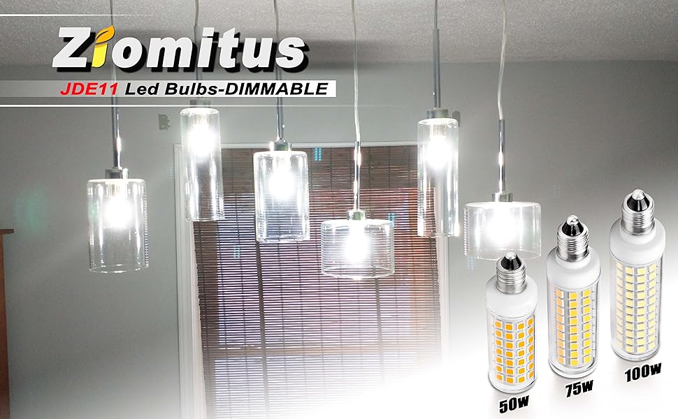 Amazon.com: E11 Led Bulbs Dimmable,JDE11 120V 75W Halogen Candelabra Bulbs Equivalent,T3 T4 Mini ...
