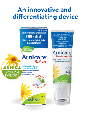 NEW Boiron Arnicare Roll-on Homeopathic medicine for the relief of pain, stiffness (tension) in ...