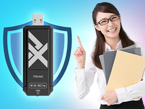 Amazon | TOKAIZ 無線lan 子機 wifi6 usb 無線LANアダプター AX1800 高速 1201Mbps + 574Mbps 小型 受信機 デュアルバンド 2.4GHz ...