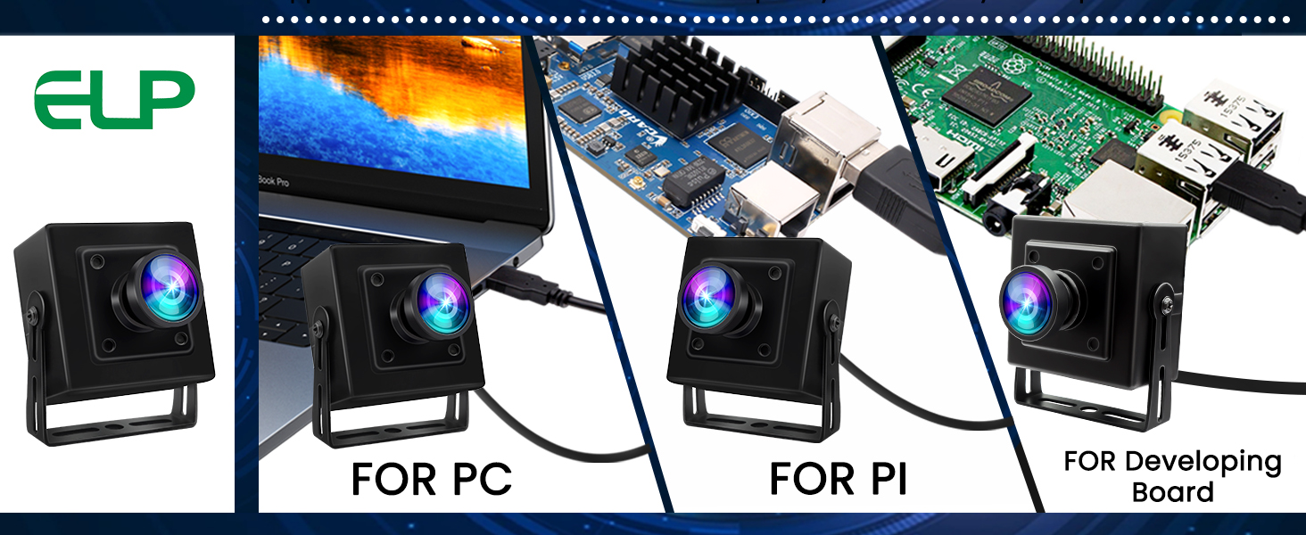 Amazon.com: ELP 5MP 50fps Global Shutter USB Camera with Housing for Computer UVC USB2.0 ...