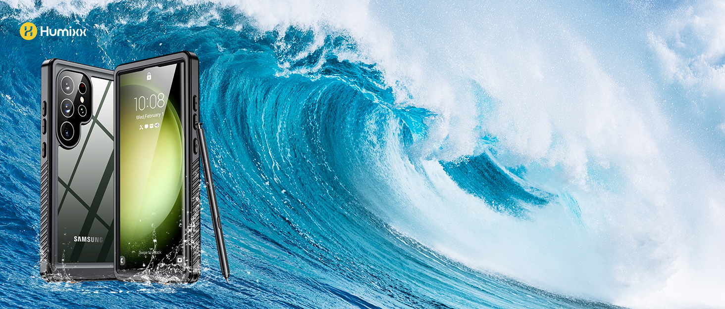 Humixx for Samsung Galaxy S24 Ultra Case, Waterproof [Built-in Lens & Screen Protector][Full ...