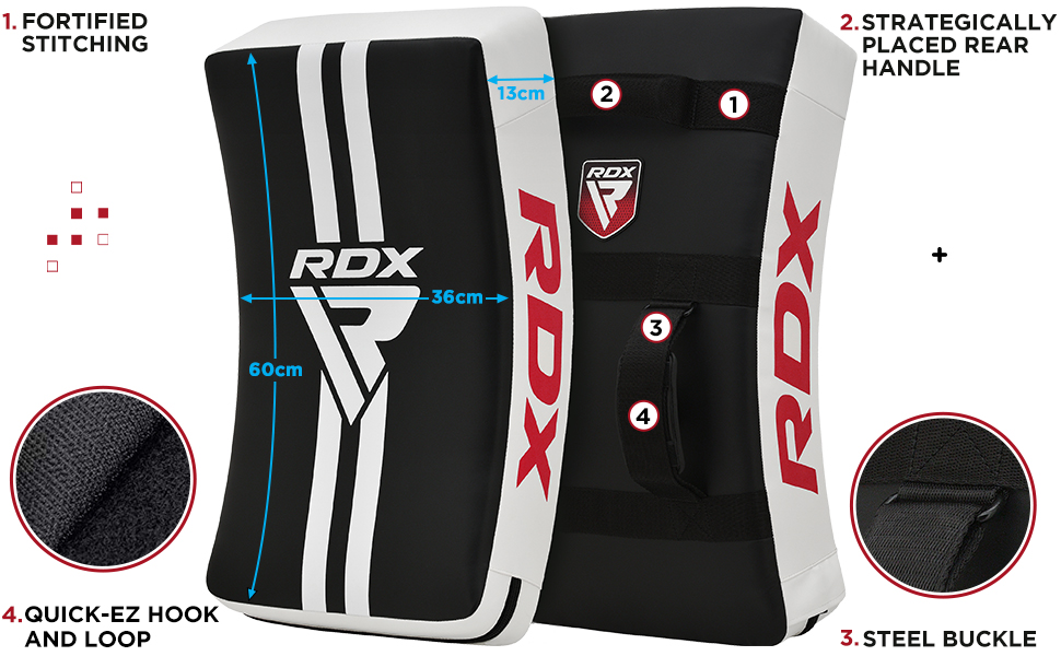 RDX Kick Shield Muay Thai Kickboxing, 60CM Large Heavy Curved Kicking Striking Body Pad ...