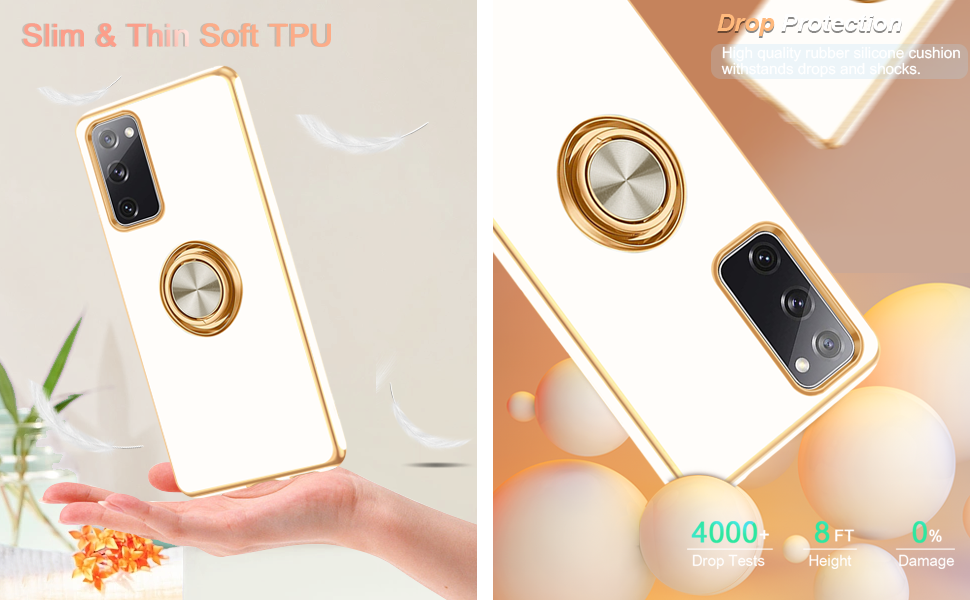 Amazon.com: Fingic for Samsung Galaxy S20 FE 5G Case, Galaxy S20 FE Case with Ring Stand, 360 ...