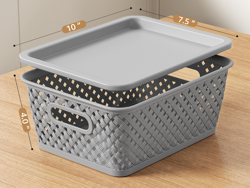 Amazon.com: MaxGear Organization & Storage, Plastic Bins with Lid ...