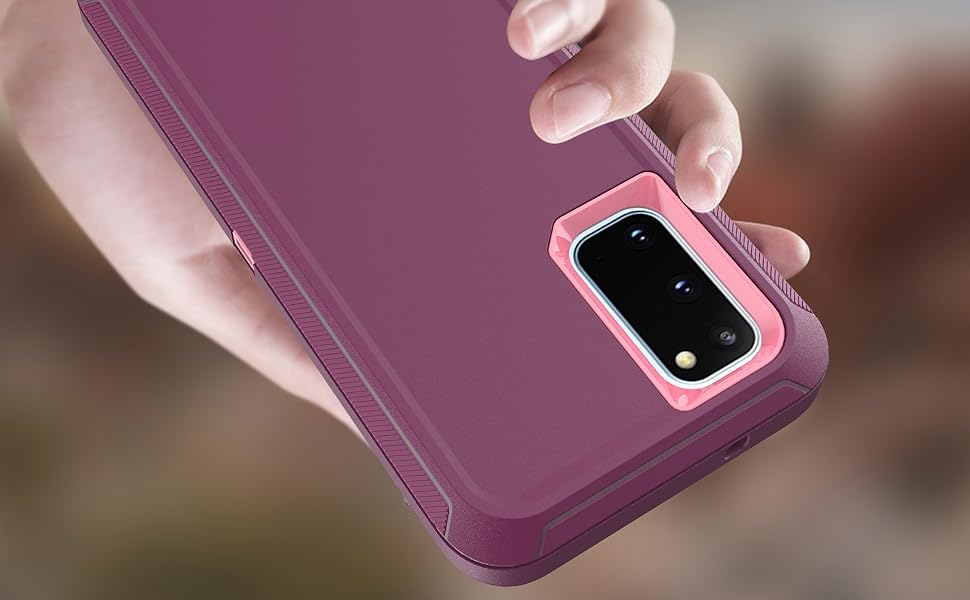 Amazon.com: YmhxcY Galaxy S20 Case with Self Healing Flexible TPU Film[2 Pack] and Camera Lens ...