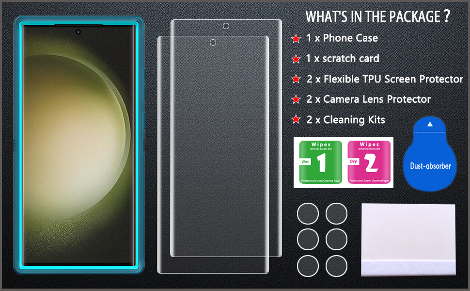 Amazon.com: YKHJKLEC for Samsung Galaxy S23 Ultra Case, Military Grade Shockproof/Drop Proof ...