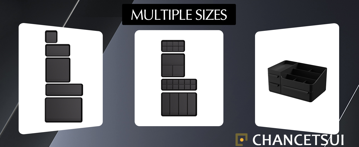 Amazon.com: 6 Pcs Stackable Drawer Organizer Set Desk Drawer Dividers ...