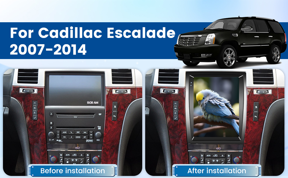 Amazon.com: NHOPEEW [2+64G] Car Radio for Cadillac Escalade 2007-2014 ...