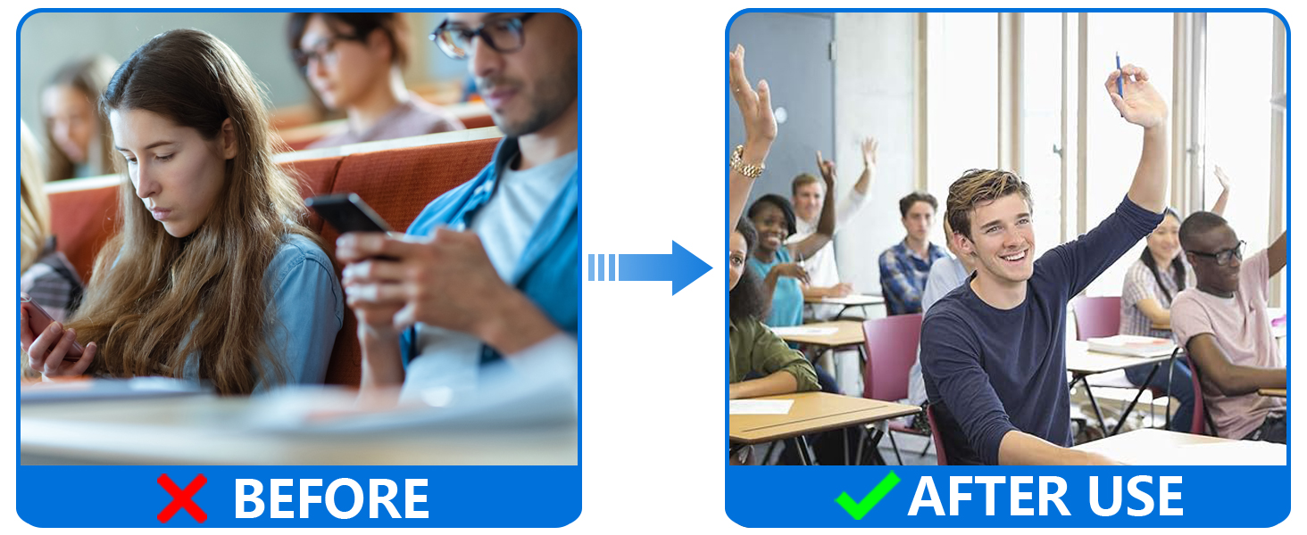 Amazon.com: zebricolo classroom cell phone holder, 42 Expandable ...