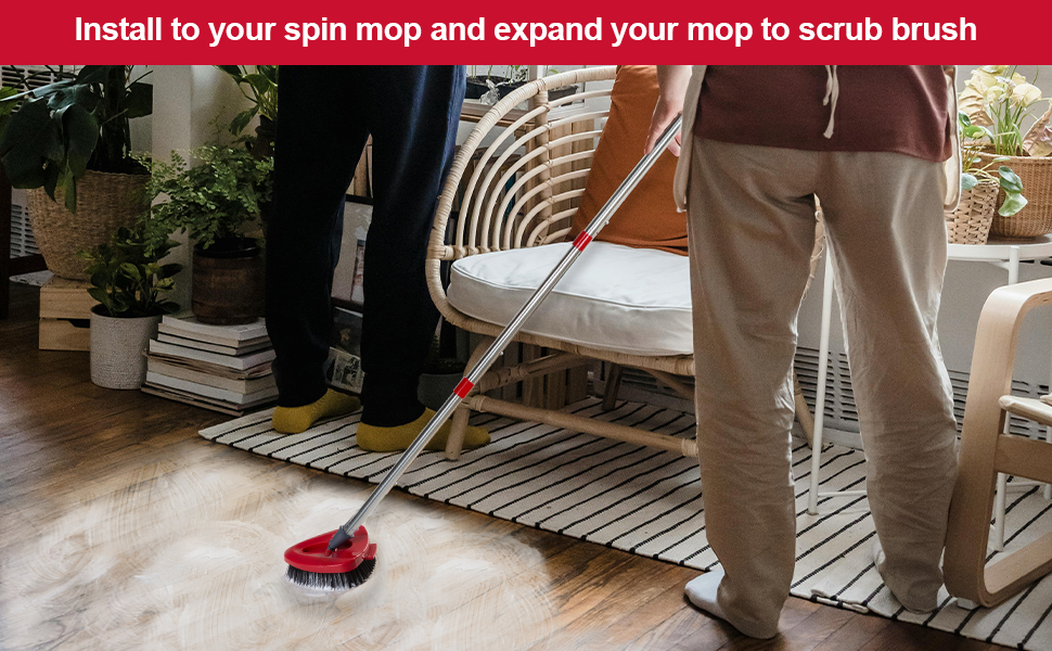 Amazon.com: [2 Pack] Scrub Brushes, Floor Cleaning Brush Scrubber ...