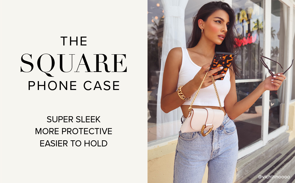 Amazon.com: Flaunt Square Protective Case - Compatible with iPhone 15 ...