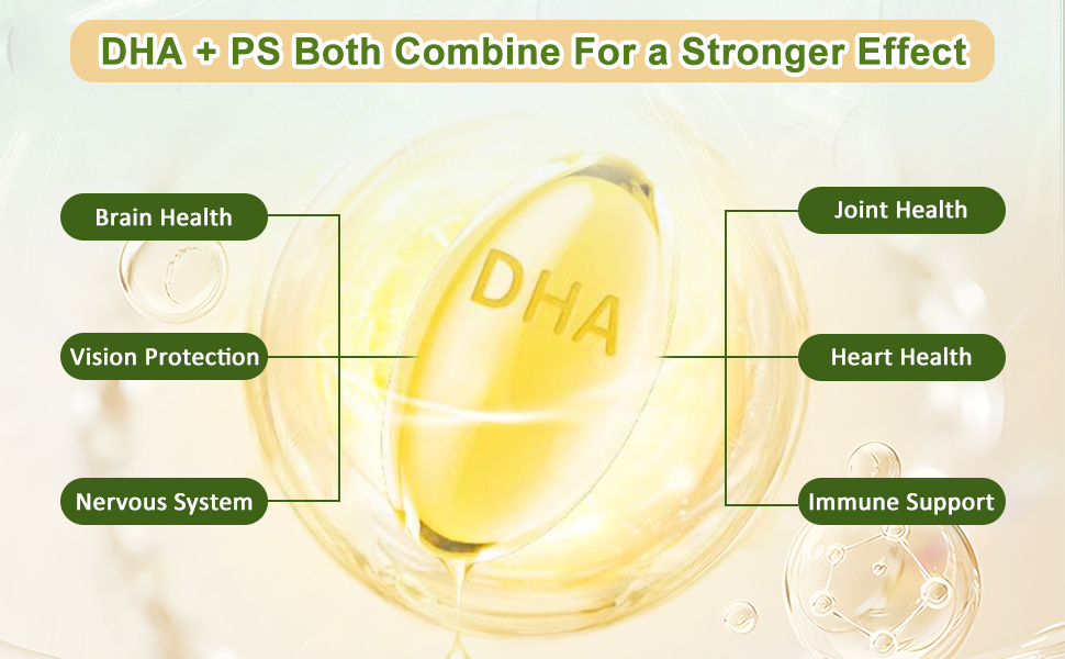 Amazon.com: OMOGS Algae DHA - 600 mg Omega-3 DHA Softgels, with Phosphatidylserine & Walnut Oil ...