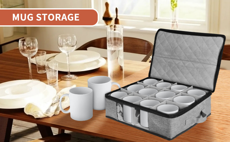 Amazon.com: BOHEMIABY Coffee Cup Storage Organizer, Mug Boxes with ...