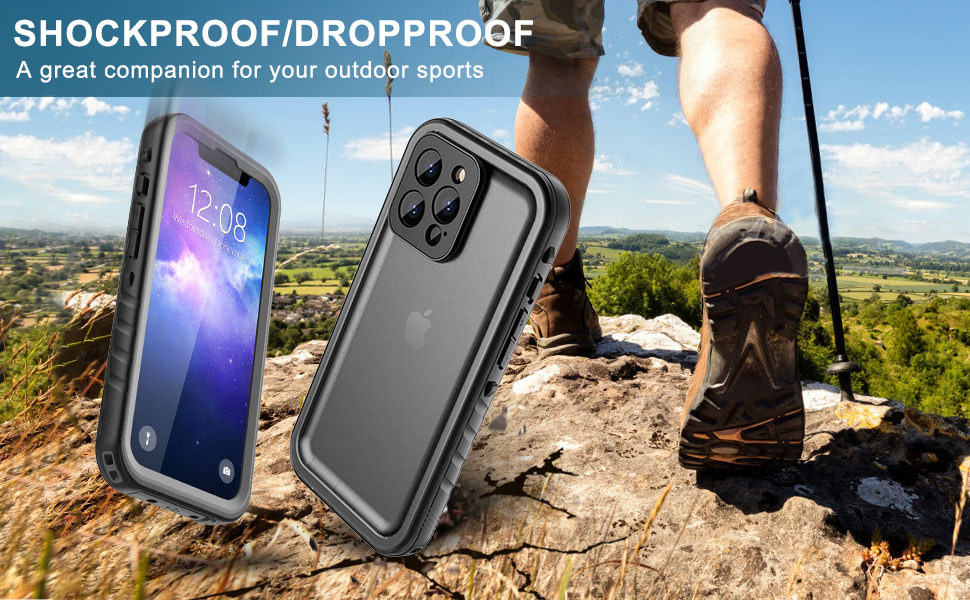 SPORTLINK Compatible with iPhone 13 Pro Max Case Waterproof - Full Body Heavy Duty Protection ...