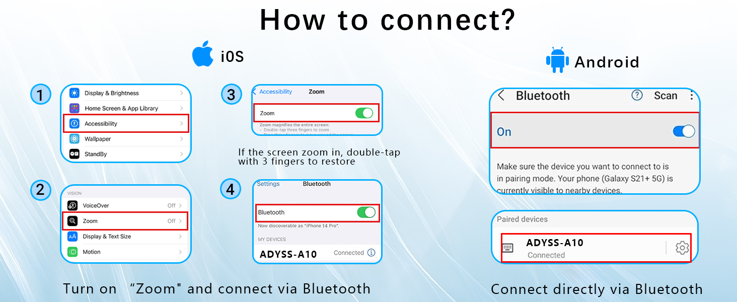 Amazon.com : Wireless Camera Remote Control with Zoom Versatile Shutter with Front/Rear Camera ...