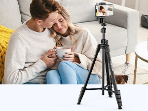 Amazon.com: 70" Phone Tripod & Selfie Stick, Horizontal Overhead Tripod, Extendable Camera Cell ...