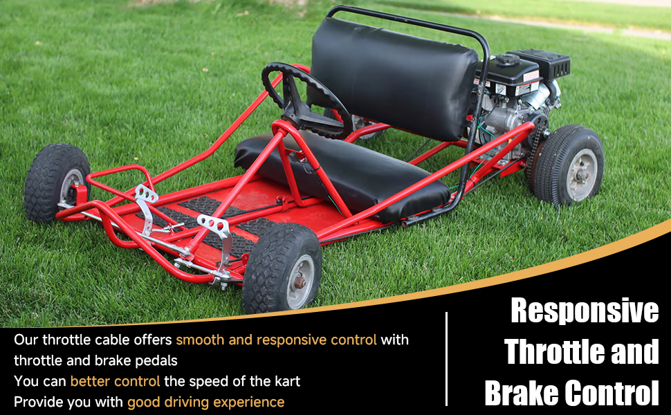 Amazon.com: CILOYU Go Kart Pedals Kit with 71" Throttle Cable ...