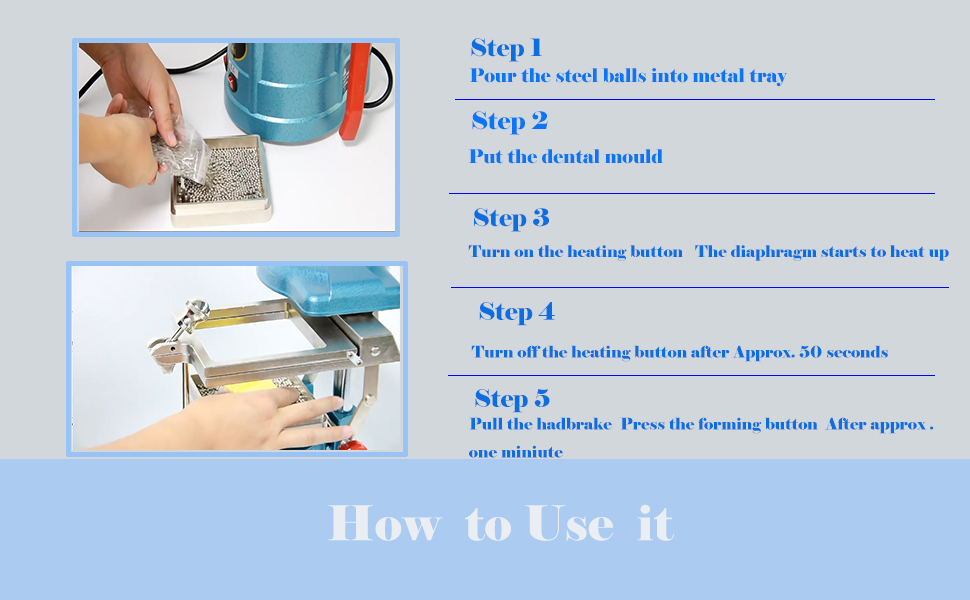 Amazon.com: TEPTOARCH Dental Vacuum Forming Molding Laminating Machine, Vacuform Thermforming ...