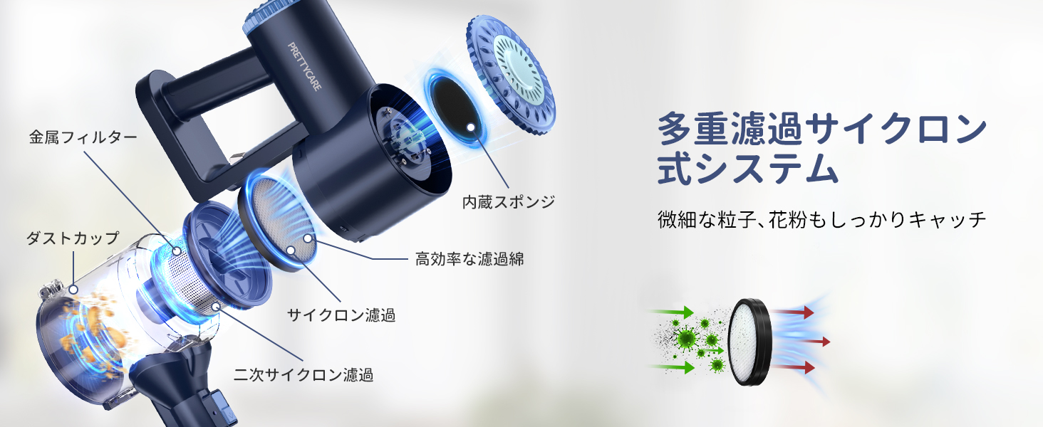 Amazon | 掃除機 コードレス 20000PA 自立式 コードレス掃除機 曲がるパイプ 角度調整可能パイプ 掃除 機 自走式モーターヘッド搭載 ワンタッチゴミ捨て 遠心分離 掃除機 ...