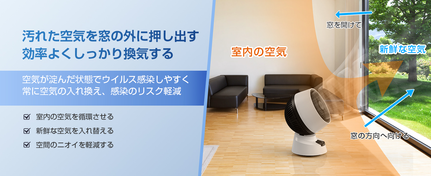 Amazon.co.jp: Turelar サーキュレーター 静音 DCモーター 上下左右 首振り 30畳 パワフル送風 リモコン付き タイマー機能 空気循環 自動運転 日本語取扱説明書付き ...