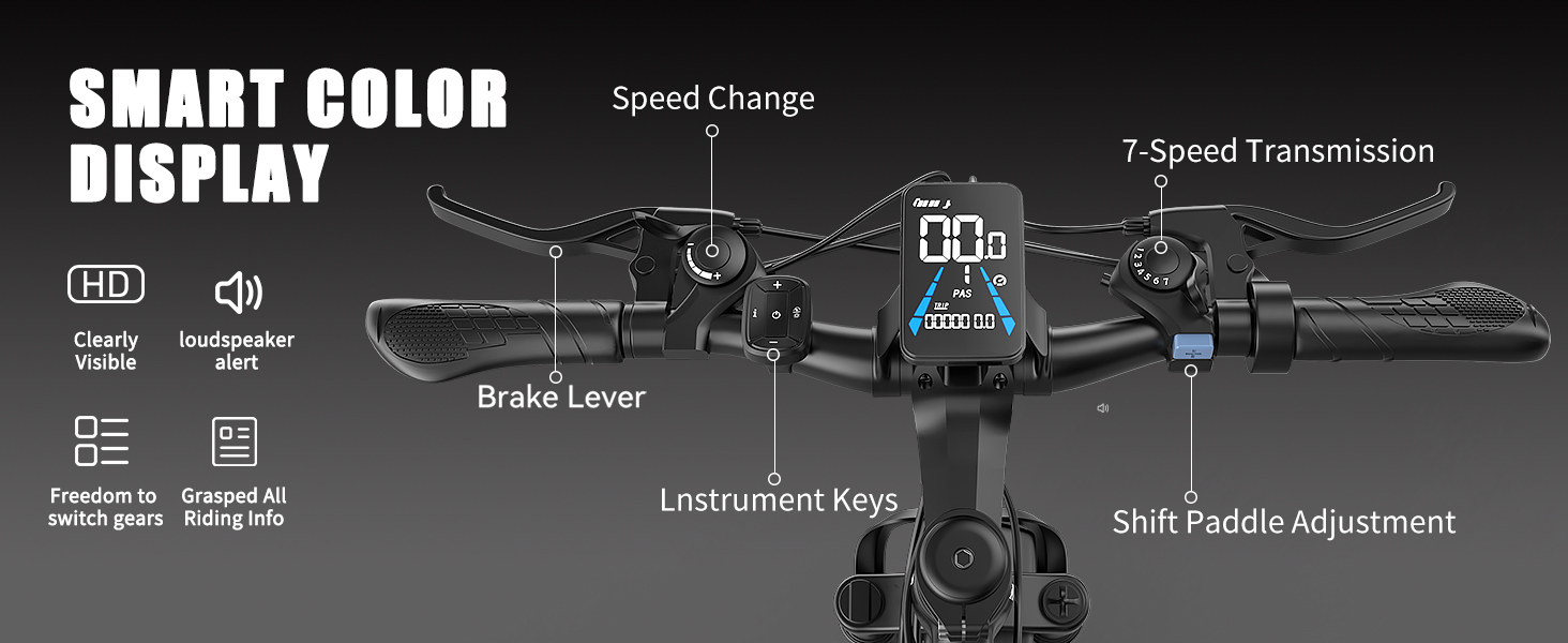 Amazon.com : ASKGO Electric Bike for Adults, 500W Motor, 26" Tires, 25mph 35miles Long Rang ...